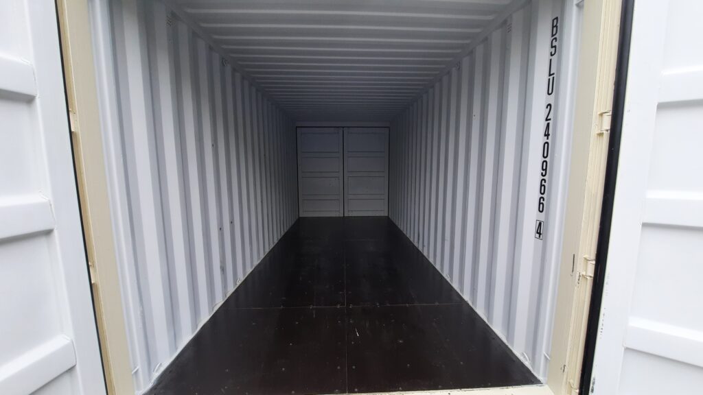 20′ DOUBLE DOOR CONTAINER – beige | Citi-Box Containers