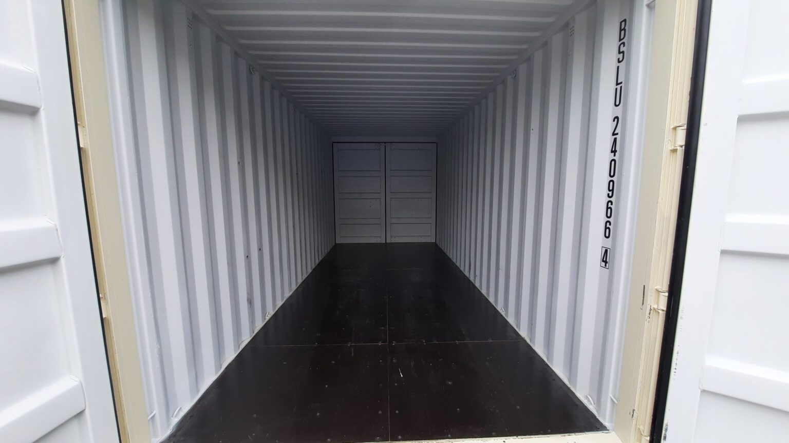 20′ DOUBLE DOOR CONTAINER – beige | Citi-Box Containers