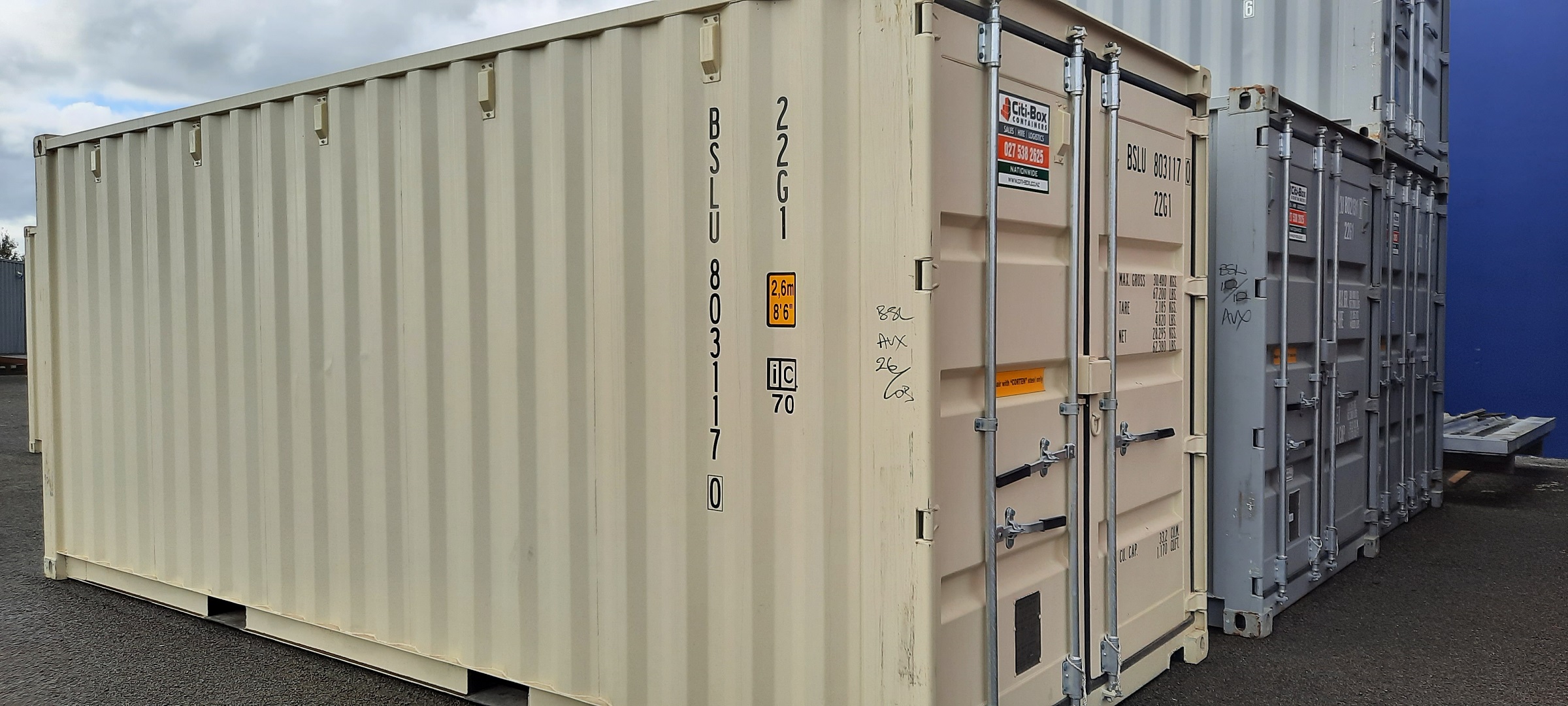 20′ STANDARD HEIGHT SHIPPING CONTAINER – CTBU20GP | Citi-Box Containers
